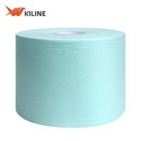 China Jumbo Roll Green Color Industrial Strength Nonwoven Cleaning Wipes for sale