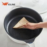 China Yellow Disposable Cleaning Cloths 50 Sheets Roll Pulp PP 260x240mm for sale