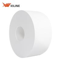 China Custom Commercial Toilet Paper Jumbo Rolls Bath Tissue Roll 2 Ply 100% Wood Pulp for sale