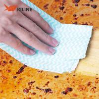 China Reusable Viscose Color 80gsm Food Grade Coded Kitchen Cleaning Wipes for sale