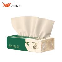 China OEM 3 Ply Bamboo Pulp Facial Tissue Eco Friendly 70gsm For Dry Or Wet Use for sale