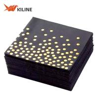 China Multicolor Party Paper Towels 235x235mm 50 Sheets per Pack for sale