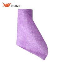 China Purple Disposable Cleaning Cloths 55gsm 250x250mm 100 Sheets/Roll for sale