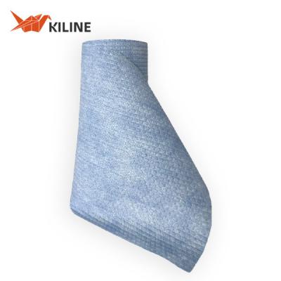China Blue Color  Wood Pulp & PP Blend Disposable Cleaning Wiping Roll Cloths for sale
