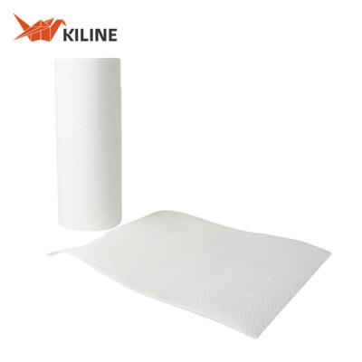 China White Wood Pulp PP Disposable Kitchen Towel Rolls 60 Sheets for sale