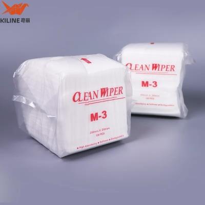 China Lint Free M-3 Nonwoven Cleanroom Wipes Superior Cleaning for sale
