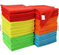 China KILINE 30x30cm Lint-Free Microfiber Cleaning Cloth Super Absorbent Car Washing Towel for Household Use for sale