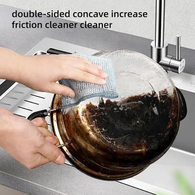 China KILINE Double Sided Nylon Kitchen Cleaning Towel Non-Stick Oil Bamboo Fiber and Silver Wire Durable and Easy to Clean for sale