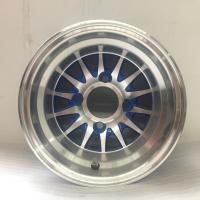 China 10'' Golf Cart Rim And 205/50-10 DOT Street Tire Assembly - Machined/Glossy Black for sale