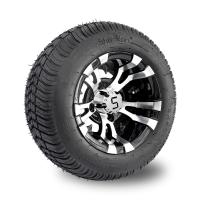 China 10 Inch Golf Cart Wheel And 205/50-10 DOT Street Tire Combo -25 Offset 4x4 Bolt (101.6mm) for sale