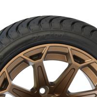 China Golf Cart 12 Inch Bronze Aluminum Wheels and 215/35-12 Low Profile DOT Tyres Assembly 4x4 Bolt Pattern for sale