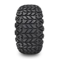 China 12'' Golf Cart Aluminum Rims & 23x10.5-12 All Terrain Tyres Combo - Machined/Glossy Black for sale