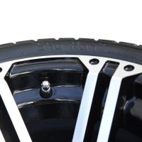 China Golf Cart 12 Inch Machined & Black Wheels On 215/35-12 Street Tires for sale
