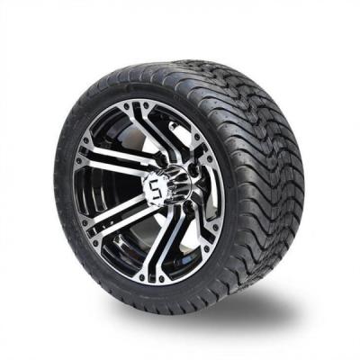 China Golf Cart 12 Inch Aluminum Wheel Combo Set , 12 Inch Golf Cart Wheels And Tires Combo for sale