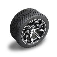 China 12 Inch Machined Black Wheel And 215/35-12 Tire Assembly No Lift Required for sale