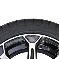 China 12 Inch Machined Black Wheel And 215/35-12 Tire Assembly No Lift Required for sale