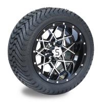China 215/35-12 Street Tyres and 12 Inches Golf Cart Rims 4 PLY DOT Rated for sale
