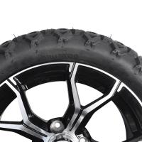 China Machined 14 Inch Golf Cart Wheels And Tires 22x10 Rubber Material for sale