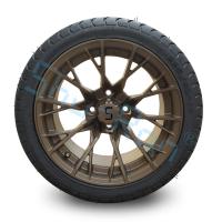 China Custom 14'' Bronze Wheels, 225/30-14 Street DOT Approved Tries For Golf Cart ATV for sale