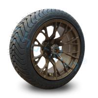 China Custom 14'' Bronze Wheels, 225/30-14 Street DOT Approved Tries For Golf Cart ATV for sale