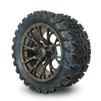 China Customizable 14 Inch Golf Cart Bronze Wheels And Off-road Tires for Customer Requirements for sale