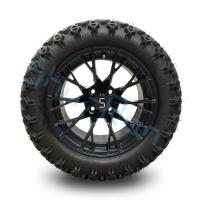 China Shu Ran 14 Inch Golf Cart Wheels And Tires Rims with DOT Tires 101.6 PCD 4x4 Bolt Pattern for sale