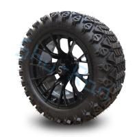 China Shu Ran 14 Inch Golf Cart Wheels And Tires Rims with DOT Tires 101.6 PCD 4x4 Bolt Pattern for sale