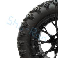 China Shu Ran 14 Inch Golf Cart Wheels And Tires Rims with DOT Tires 101.6 PCD 4x4 Bolt Pattern for sale