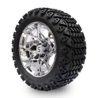 China Shu-Ran Golf Cart Warrior 23x10.5-14 Golf Cart All Terrain Tires And 14 Inch Chrome Rims for sale