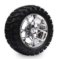 China Shu-Ran Golf Cart Warrior 23x10.5-14 Golf Cart All Terrain Tires And 14 Inch Chrome Rims for sale