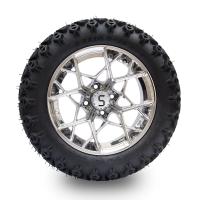 China Shu-Ran Golf Cart Warrior 23x10.5-14 Golf Cart All Terrain Tires And 14 Inch Chrome Rims for sale