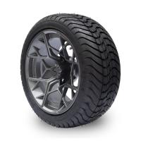 China Gunmetal Finish 14 Inch Golf Cart Wheels And Tires 225/30-14 101.6 PCD 4x4 Bolt Pattern for sale