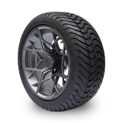 China Gunmetal Finish 14 Inch Golf Cart Wheels And Tires 225/30-14 101.6 PCD 4x4 Bolt Pattern for sale