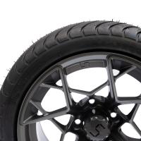 China Gunmetal Finish 14 Inch Golf Cart Wheels And Tires 225/30-14 101.6 PCD 4x4 Bolt Pattern for sale