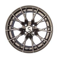 China Gunmetal 14 Inch Golf Cart Wheels And Tires 4/101.6 Bolt Shuran New Starshine-419 for sale