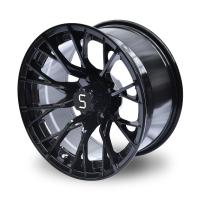 China Shuran 14 Inch Golf Cart Wheels And Tires Machined/Gloss Black Wheel 4/101.6 Bolt for sale