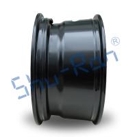 China Shuran New 14'' Rims Matte Black Aluminum Golf Cart Wheel 14x7 Universal 4 Bolt Pattern for sale