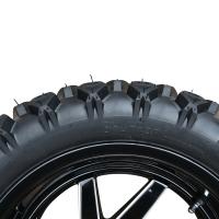 China Gloss Black and Milled Edge Finish 14 Inch Golf Cart Wheels And Tires 23*10.5-14 101.6 PCD 4x4 Bolt Pattern for sale