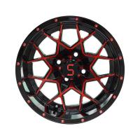 China Golf Cart 12''/ 14'' Machined/Glossy Black Aluminum Alloy Wheels 4x4 Bolt Pattern for sale