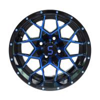China Golf Cart 12''/ 14'' Machined/Glossy Black Aluminum Alloy Wheels 4x4 Bolt Pattern for sale