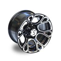 China Shu-Ran Exclusive 12 Inches Golf Cart Machined/Glossy Black Wheels -25 Offset for sale