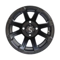 China Golf Cart 12 Inch 14 Inch Alloy Wheels Machined Glossy Black Matte Black for sale