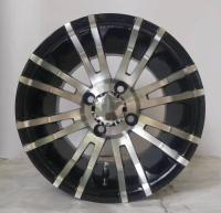 China 12'' Aluminum Alloy Glossy Black Wheels For Club Car, EZGO, YAMAHA Golf Carts for sale