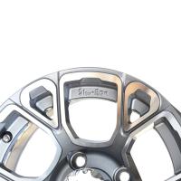 China Golf Cart 12 Inch Machined/Gunmetal Aluminum Wheels Including Center Caps 4x4(101.6mm) Bolt Pattern for sale