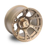 China 12 Inch Golf Cart Wheels Bronze ET -25mm 4x4 Bolt Pattern 101.6 PCD for sale