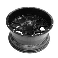 China Vortex 14 Inch Golf Cart Aluminum Wheels Glossy Black PCD 4/101.6 for sale