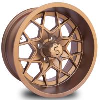 China 12 / 14 Inch Bronze Golf Cart Aluminum Wheels 4X4 Bolt Pattern -25 ET 101.6 PCD for sale
