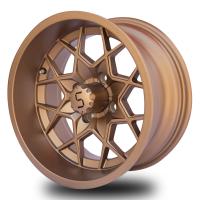 China 12 / 14 Inch Bronze Golf Cart Aluminum Wheels 4X4 Bolt Pattern -25 ET 101.6 PCD for sale