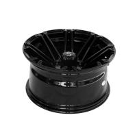 China 12x7 Golf Cart Rims Gloss Black Aluminum Alloy Rim 4x4 Bolt Pattern 101.6 PCD for sale
