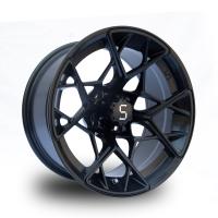China Matte Black Aluminum Alloy Golf Cart Wheels 14 Inch Exclusive Style for sale